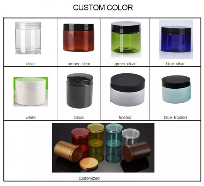 In Stock Food Packaging Jar Candy Container Clear Wide Mouth Plastic ...